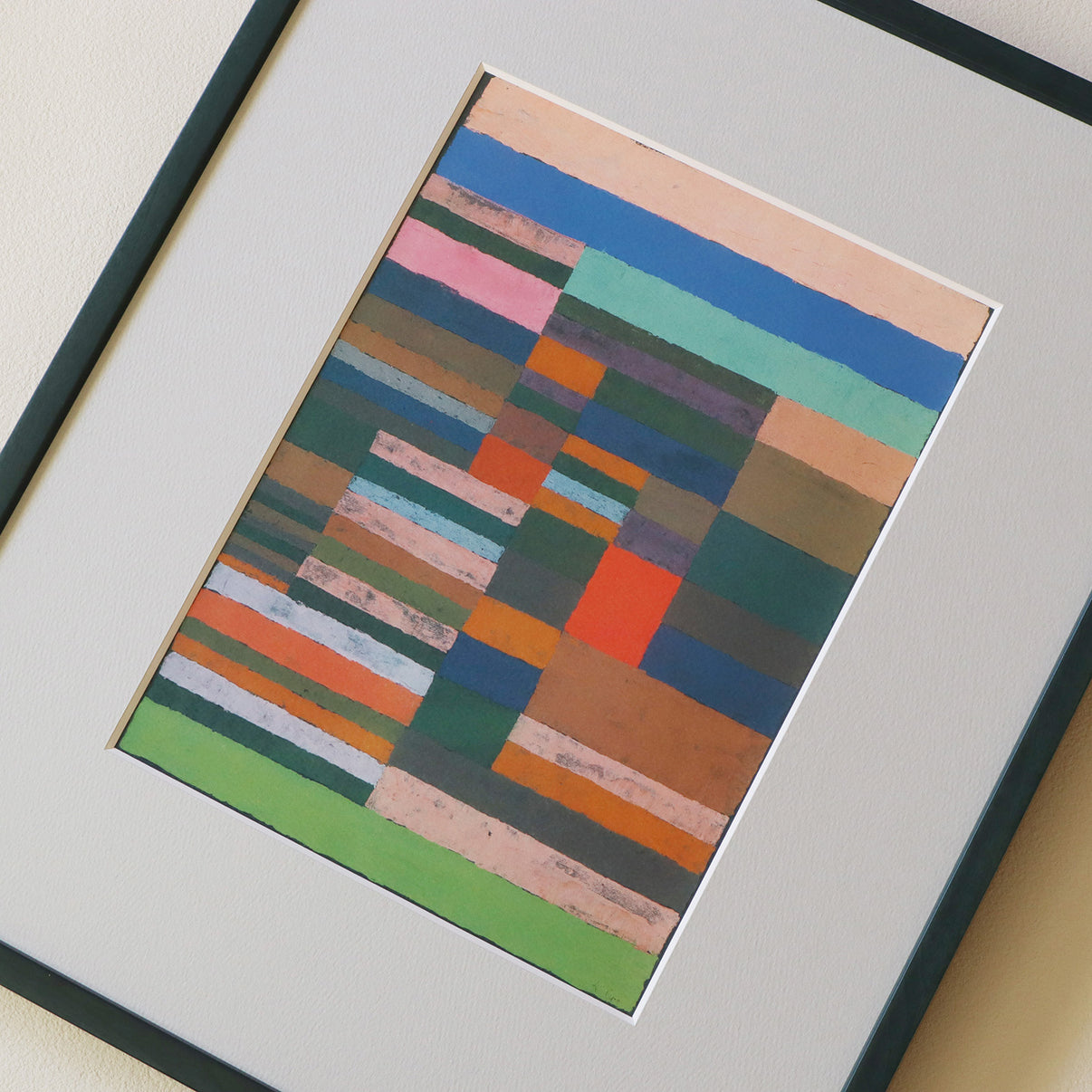 パウル・クレー「地層を個別化する尺度」アートポスター（フレーム付き） / Paul Klee “Individualized altimet ...